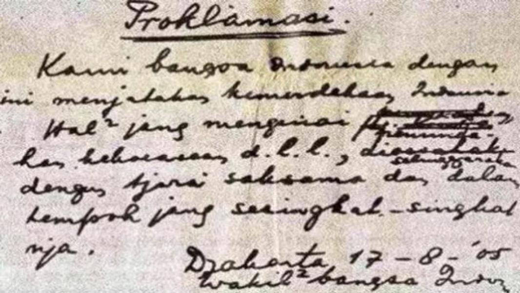 7 Fakta Penting Teks Proklamasi Kemerdekaan Indonesia